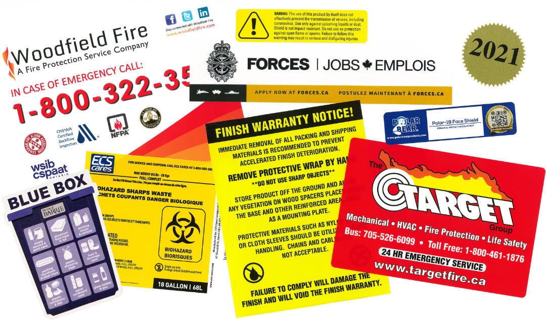 Custom Labels and Stickers ~ Design Print Labels Stickers ~ Gage Barrie ON